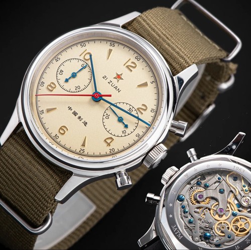 Seagull 1963 21 Zuan Pilot watch 38 mm Mechanical movement 21 Jewels ...