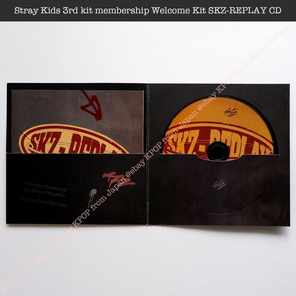 Stray Kids 3rd kit membership Welcome Kit SKZ-REPLAY CD A-SIDE | eBay