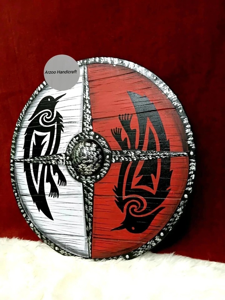24'' Medieval Raven Eivor Valhalla Authentic Battle Viking Handmade ...