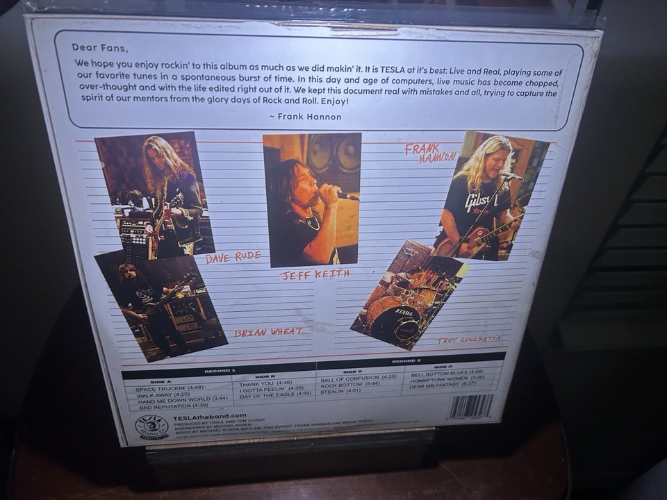 tesla real to reel vinyl vol 1 Signed Limited Edition From band | eBay