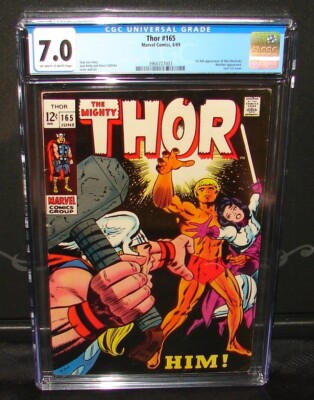 THOR #165 F/VF 7.0 CGC KEY ISSUE 1st Full App. HIM Adam Warlock NEW ...