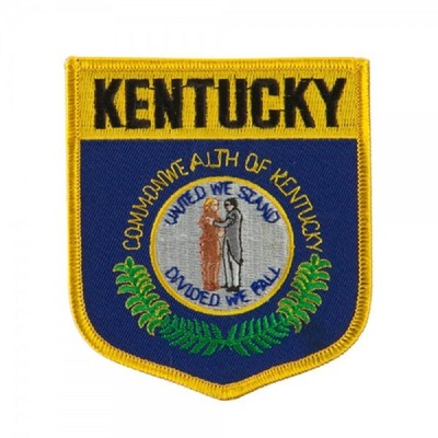 KENTUCKY STATE SHIELD FLAG EMBROIDERED PATCH - IRON-ON - NEW 3.5" | eBay
