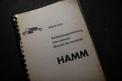 HAMM 1996 RACO 550 Soil Stabilizer Owner Operator Operation User Manual book | eBay