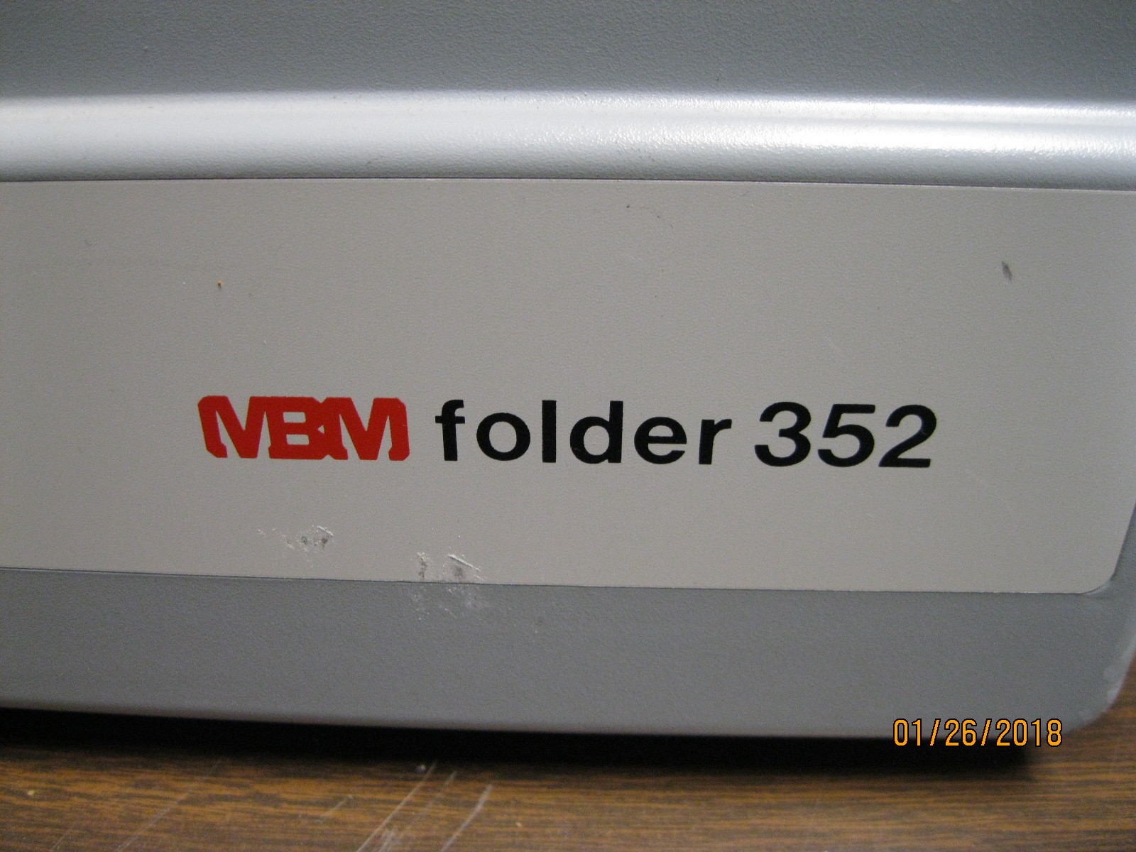 MBM 352 Professional Series Tabletop Folder - Needs Rollers - Sold AS ...