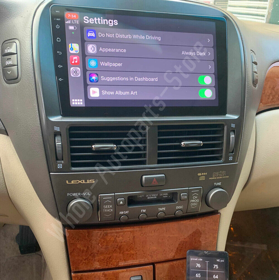 For 2001-2006 Lexus LS430 Apple Carplay Radio Android 13 GPS NAVI WIFI ...