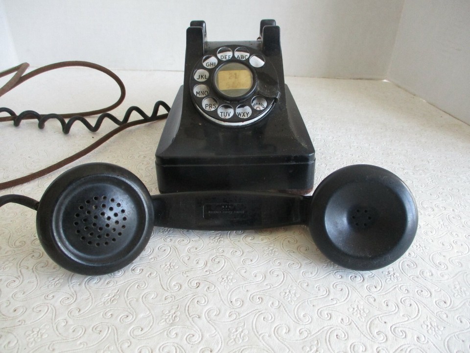 Vintage 1950s Western Electric Pyramid Dial Bakelite Telephone | eBay