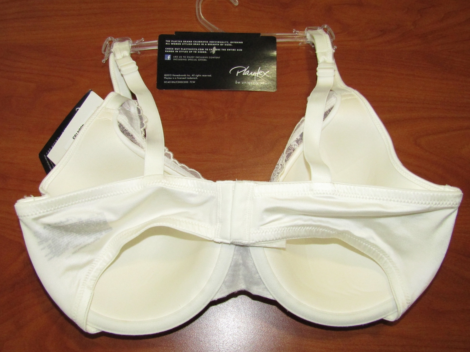 NEW PLAYTEX SECRETS FEEL GORGEOUS SEXY SUPPORT WHITE BRA 36D - STYLE ...