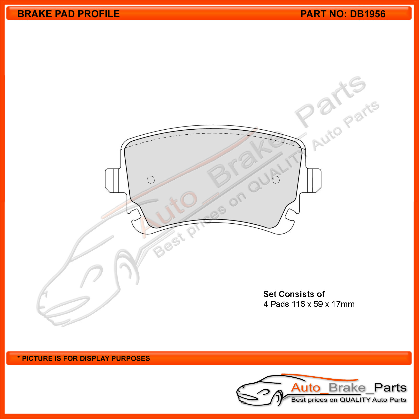 Protex Ultra Rear Brake Pads for TRANSPORTER 132 TDI, TDI400 4MOTION T5 ...