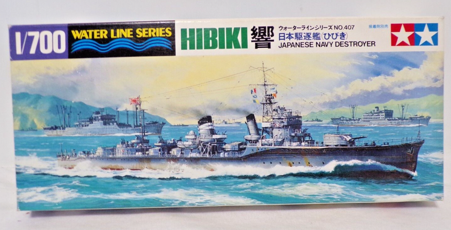 1992 Tamiya Water Line Series Featuring The HIBIKI DESTROYER - 1/700 ...