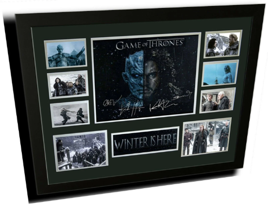 Game Of Thrones Cast Winter Is Here Signed Limited Edition Framed ...