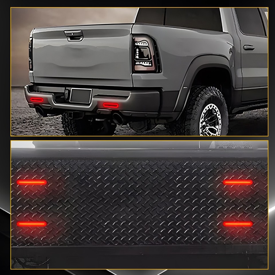 2X LED Sequential Turn Indicator Trailer Rear Tail Light Rear Stop ...