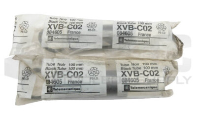 LOT OF 2 SEALED NEW TELEMECANIQUE XVB-C02 BLACK TUBE, 100mm | eBay