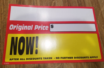 40pc Retail Store/Shop Clearance/Closeout/DISCOUNT SALE Percent Off ...