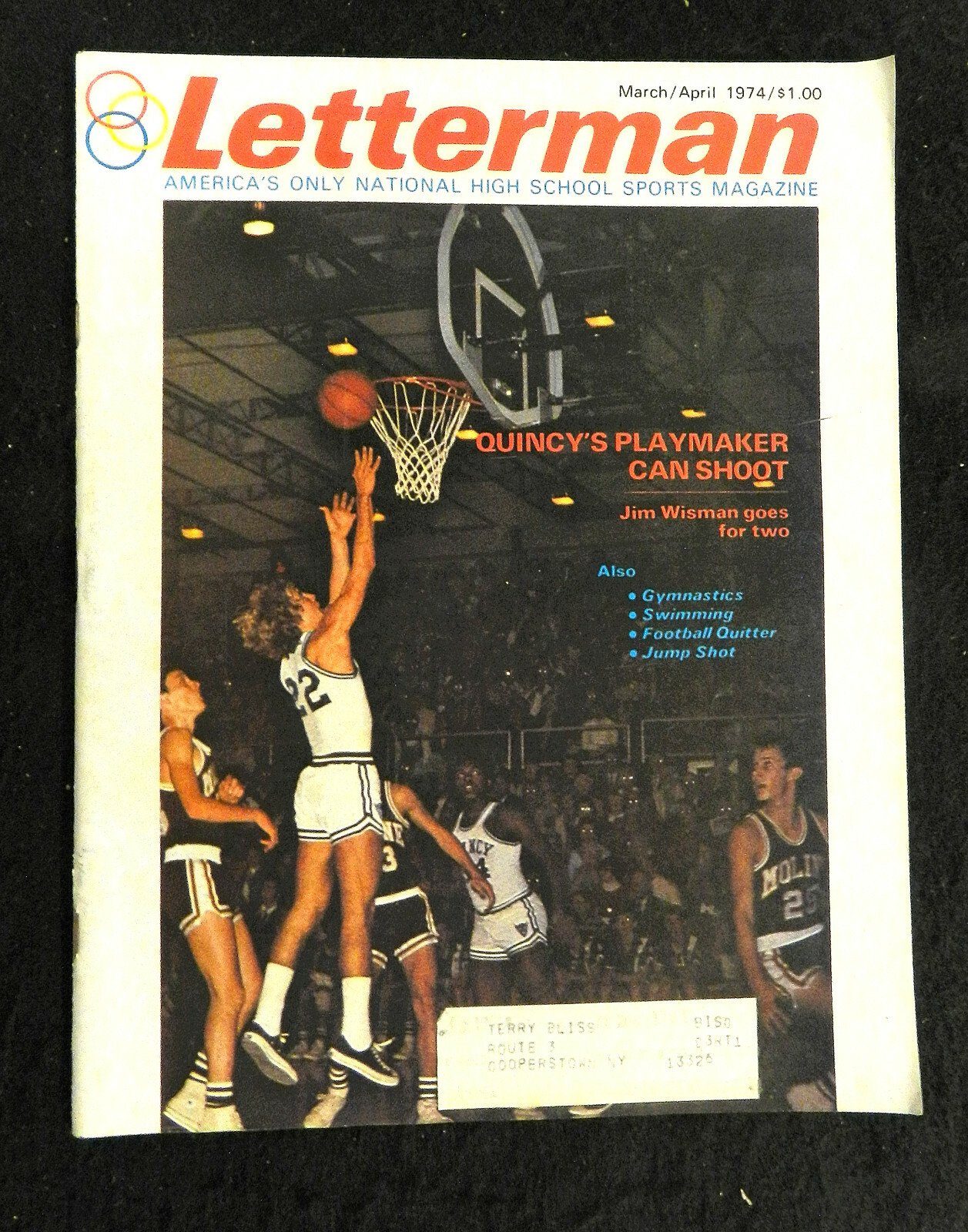 1974 JIM WISMAN LETTERMAN MAGAZINE for HIGH SCHOOL ATHLETES | eBay