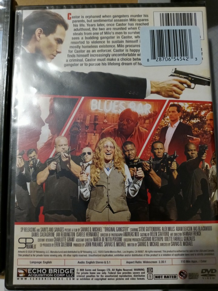 Original Ganster - (DVD, 2020) - New/Sealed - Steve Gutenberg - Alex ...
