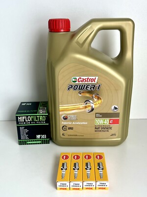 Honda VFR800 1997-2001 Service Kit (Castrol Oil, Oil Filter & NGK Spark ...