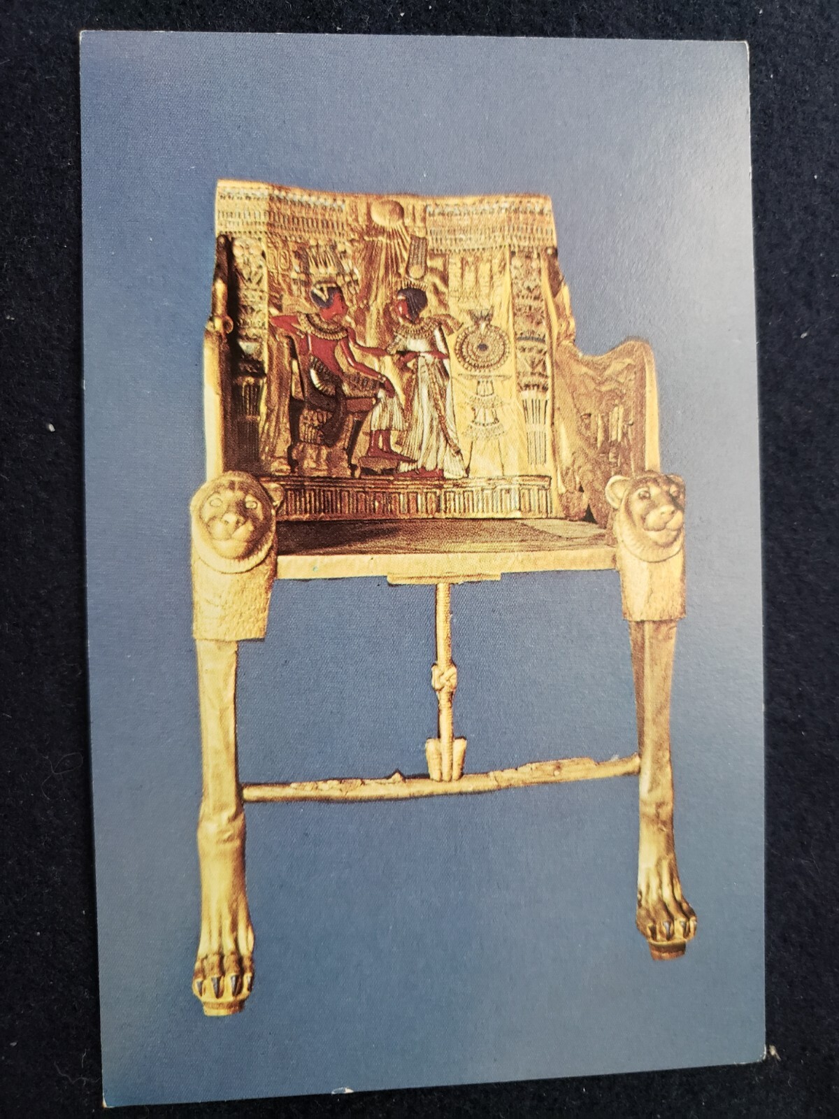 Gold Throne of King Tutankhamen (Tut) Postcard 1976 | eBay