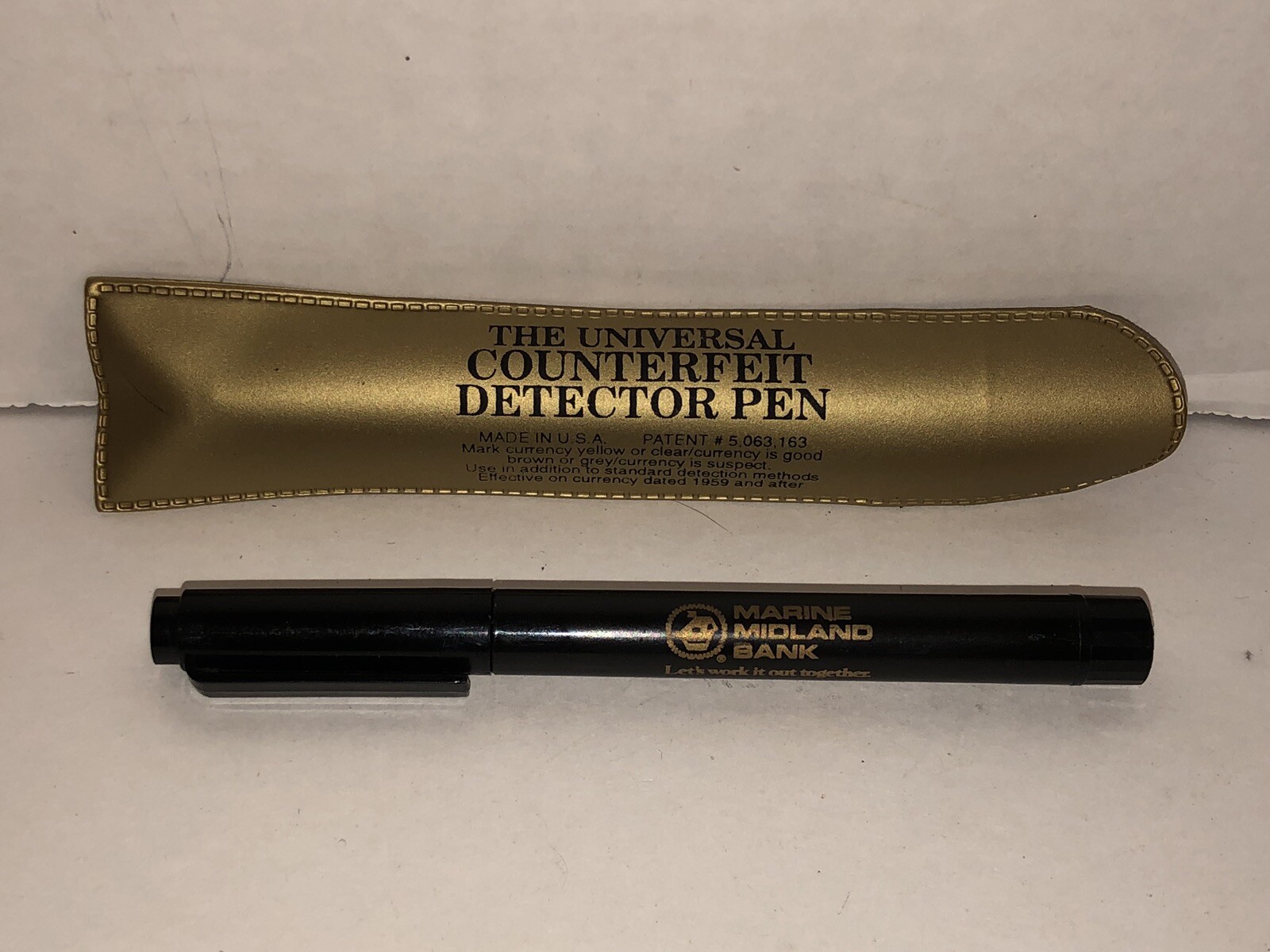 VTG 90s SMART MONEY Universal Counterfeit Detector Pen USA Marine ...