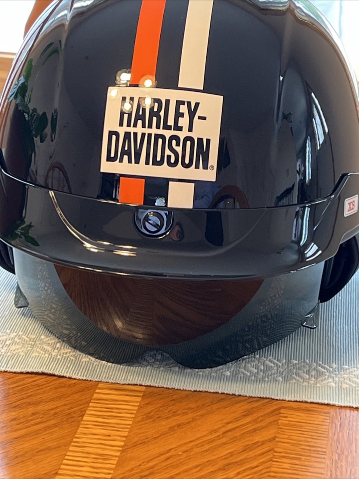 Harley Davidson XS Pearson Ultra Light Sun Shield J03 1/2 Helmet 98152 ...