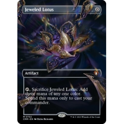 Jeweled Lotus (borderless) M/NM Magic: The Gathering MTG Commander ...