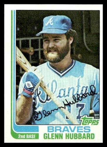 1982 Topps #482 Glenn Hubbard Atlanta Braves Baseball card | eBay