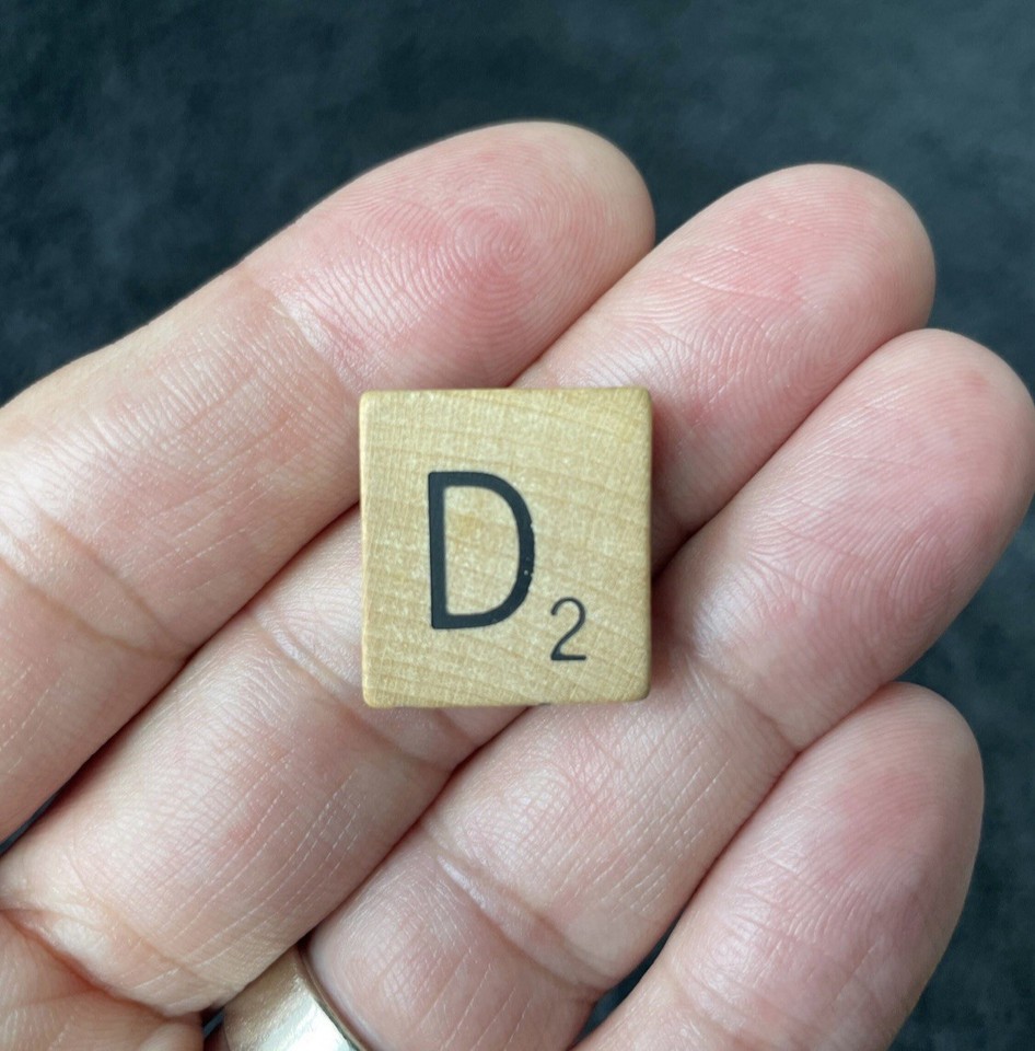 Vintage Halloween Ghost Miniature Oil Painting Original Scrabble Tile ...