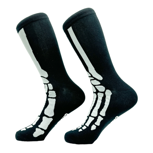 Men's Feet Bones Socks Funny Spooky Skeleton Bone Joke Footwear | eBay