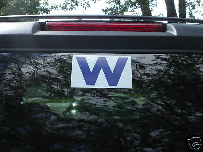 Cubs Win "W" flag sticker. | eBay