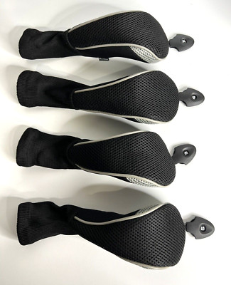 New Andux 4 Pack Long Neck Golf Hybrid Club Head Covers Interchangeable ...