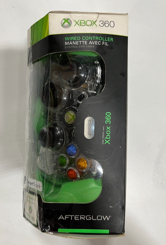Microsoft XBOX 360 Afterglow Clear Wired Controller PL-3602 Glows | eBay
