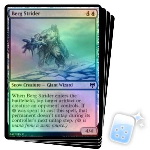 Foil Berg Strider X4 M/NM Magic: The Gathering MTG Kaldheim | eBay