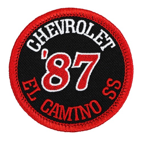 1987 Chevrolet El Camino SS Embroidered Patch Black/Red Iron-On Sew-On ...