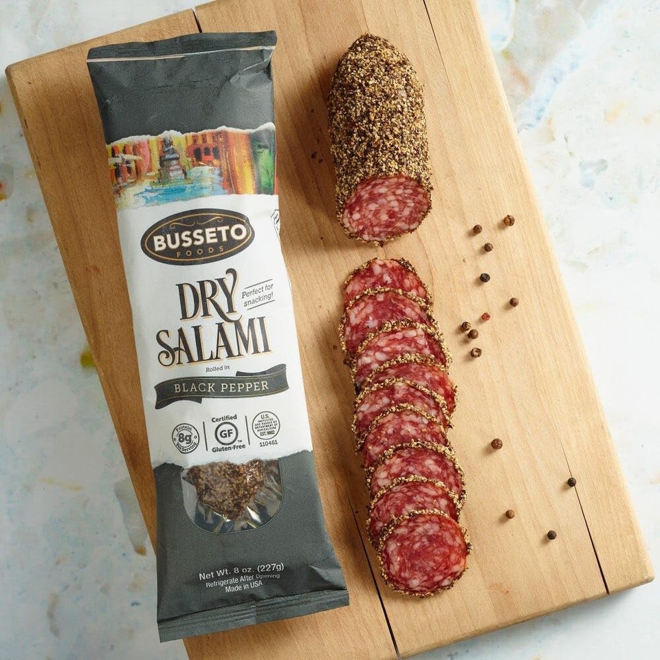 Busseto Dry Salami, Black Pepper, 8oz Chub Best Buy Date 11/19/2025 | eBay
