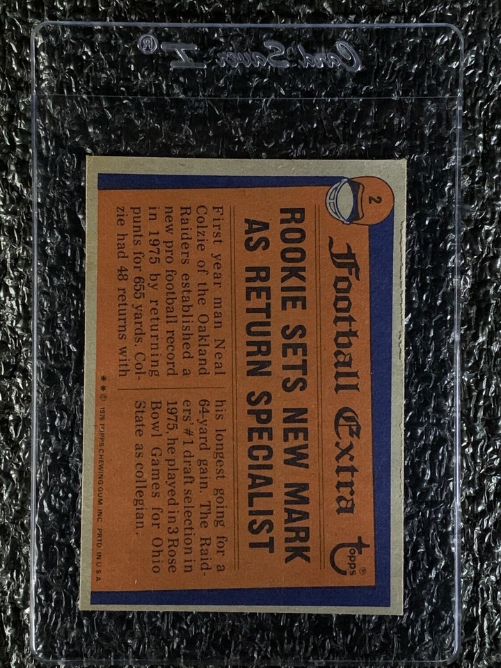 1976 Topps Football #2 Record Breaker Neal Colzie EX/MT | eBay