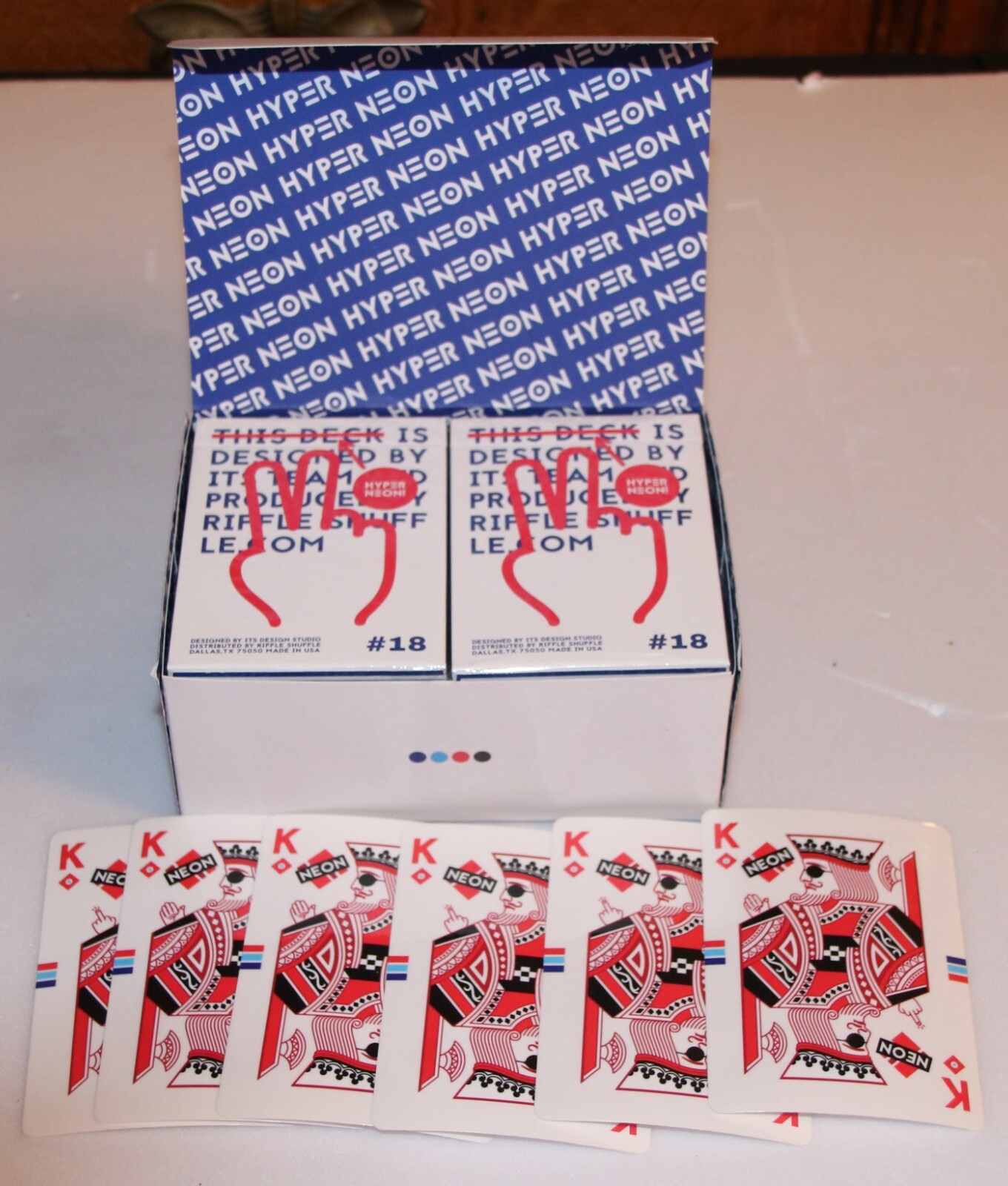 HYPER NEON CARDISTRY PLAYING CARDS - HALF BRICK AND STICKERS - RIFFLE ...