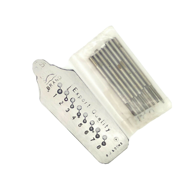 Jeweler's & Watchmakers Micro Mini Tap and Die Screw Plate Set 1-8 taps ...