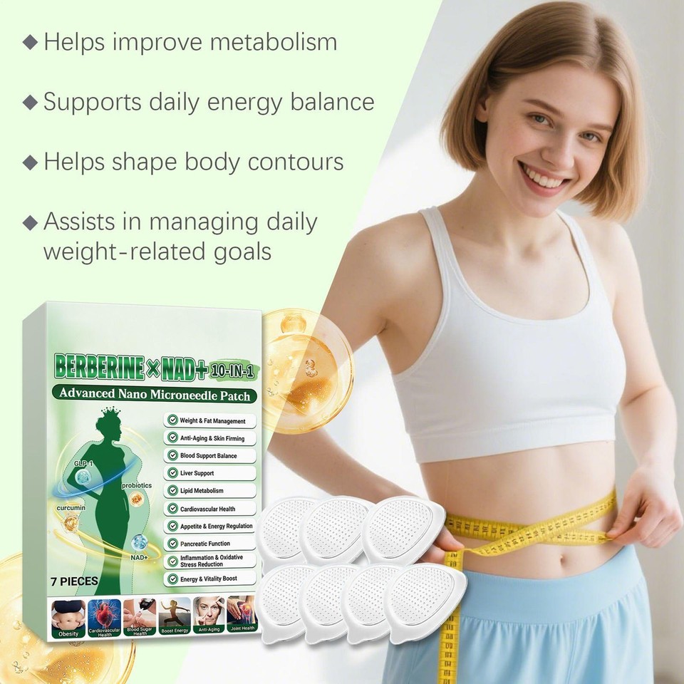 Slimming Patches For Weight Loss 10-in-1 Nano Microneedle Plaster Patch ...