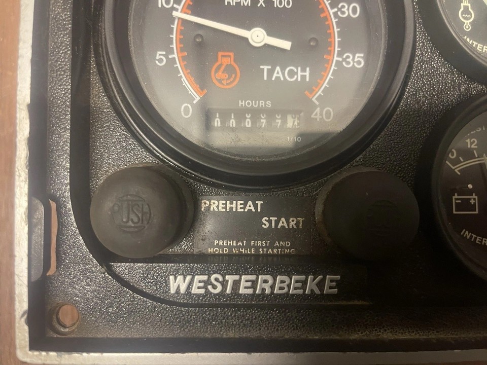Westerbeke Diesel Engine Control Panel W/ Key Switch Used | eBay