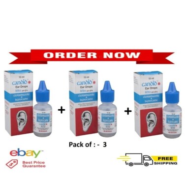 3X Candid ear Drop For treatment of fungal infections in the ear - 10 ...