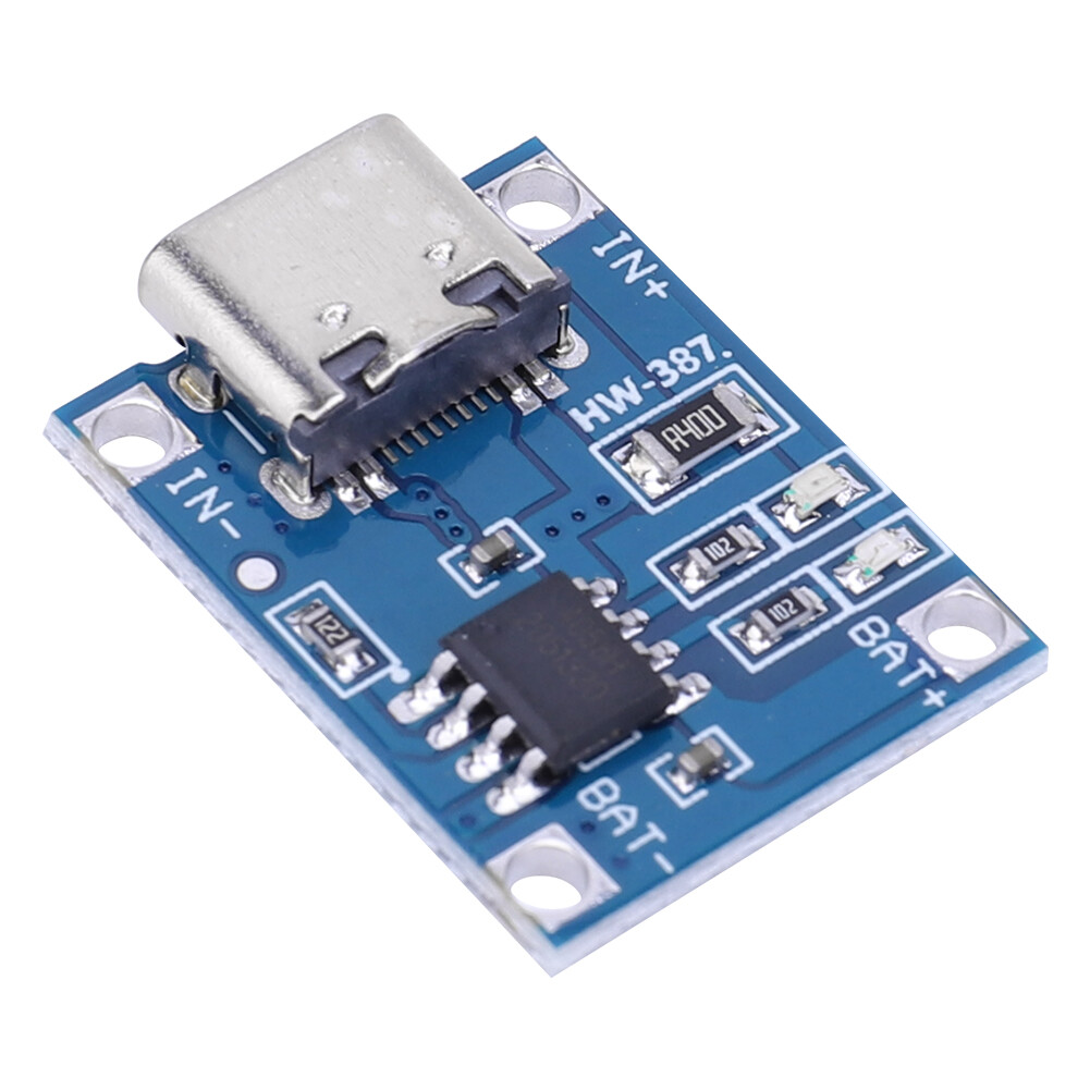 TP4056 Li-ion Battery Charger Board Type-C LiPo Charger Module ...
