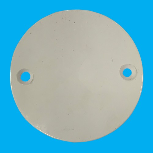 12x 65mm White PVC Circular Box Lids Electrical Conduit Cover Plate ...