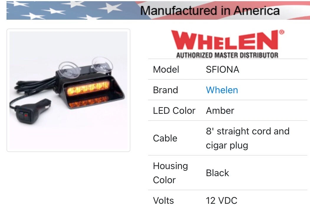 Whelen Dash Strobe Lights | Shelly Lighting