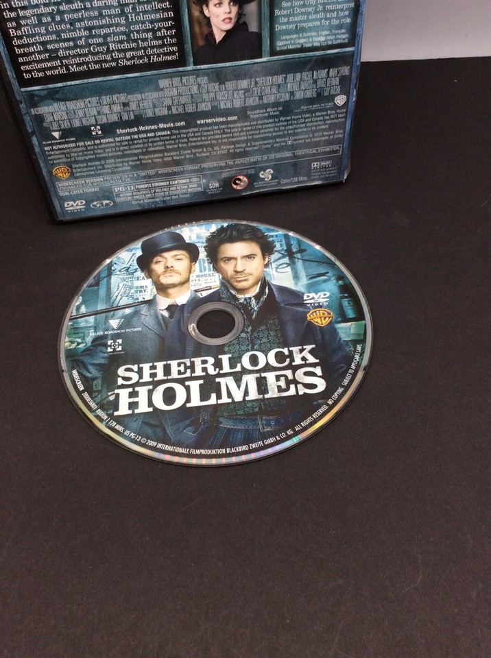 Sherlock Holmes (DVD, 2009) Robert Downey Jr Jude Law 883929086566 | eBay