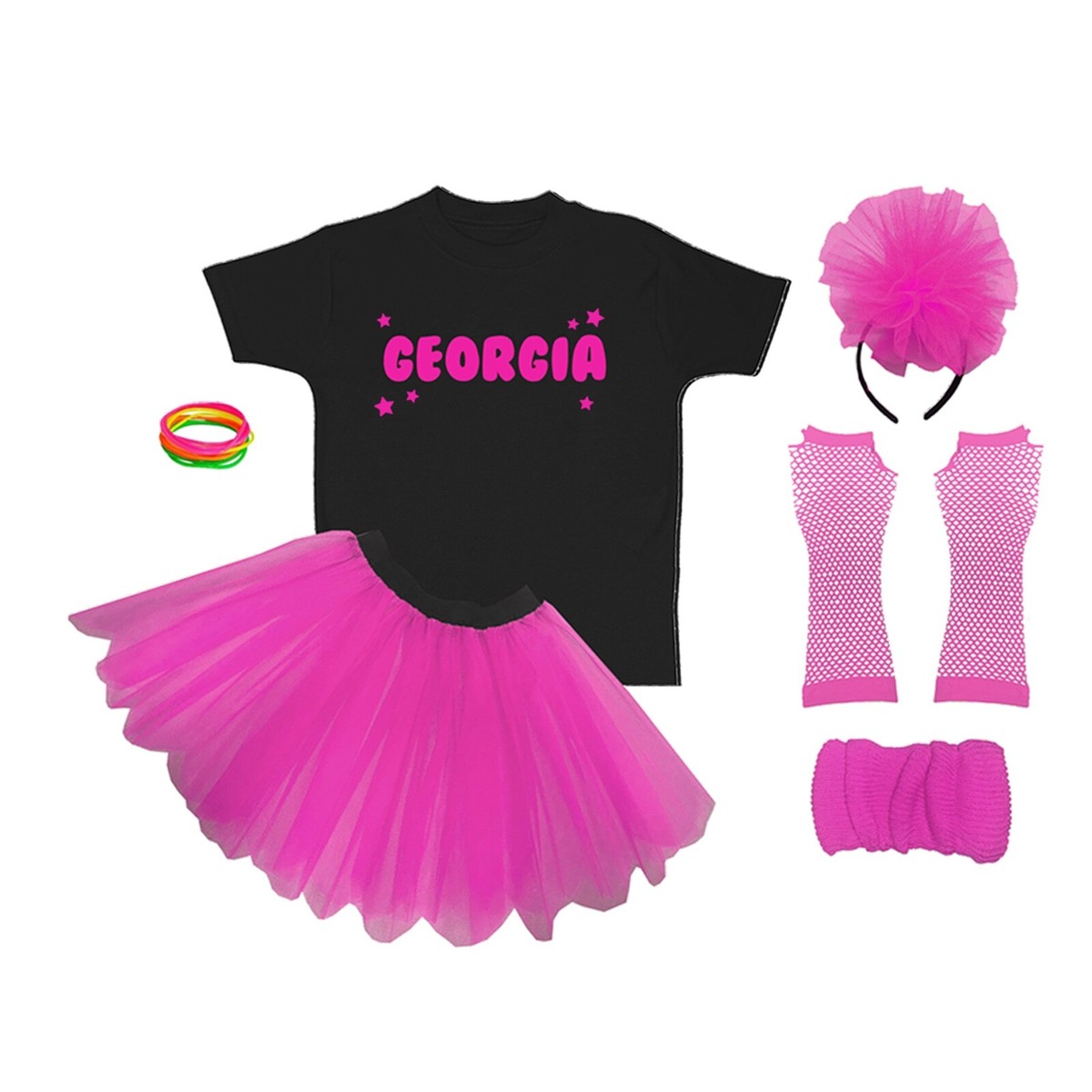 Neon Outfits For Little Girls Billieblush Girls Neon Pink Rainbow