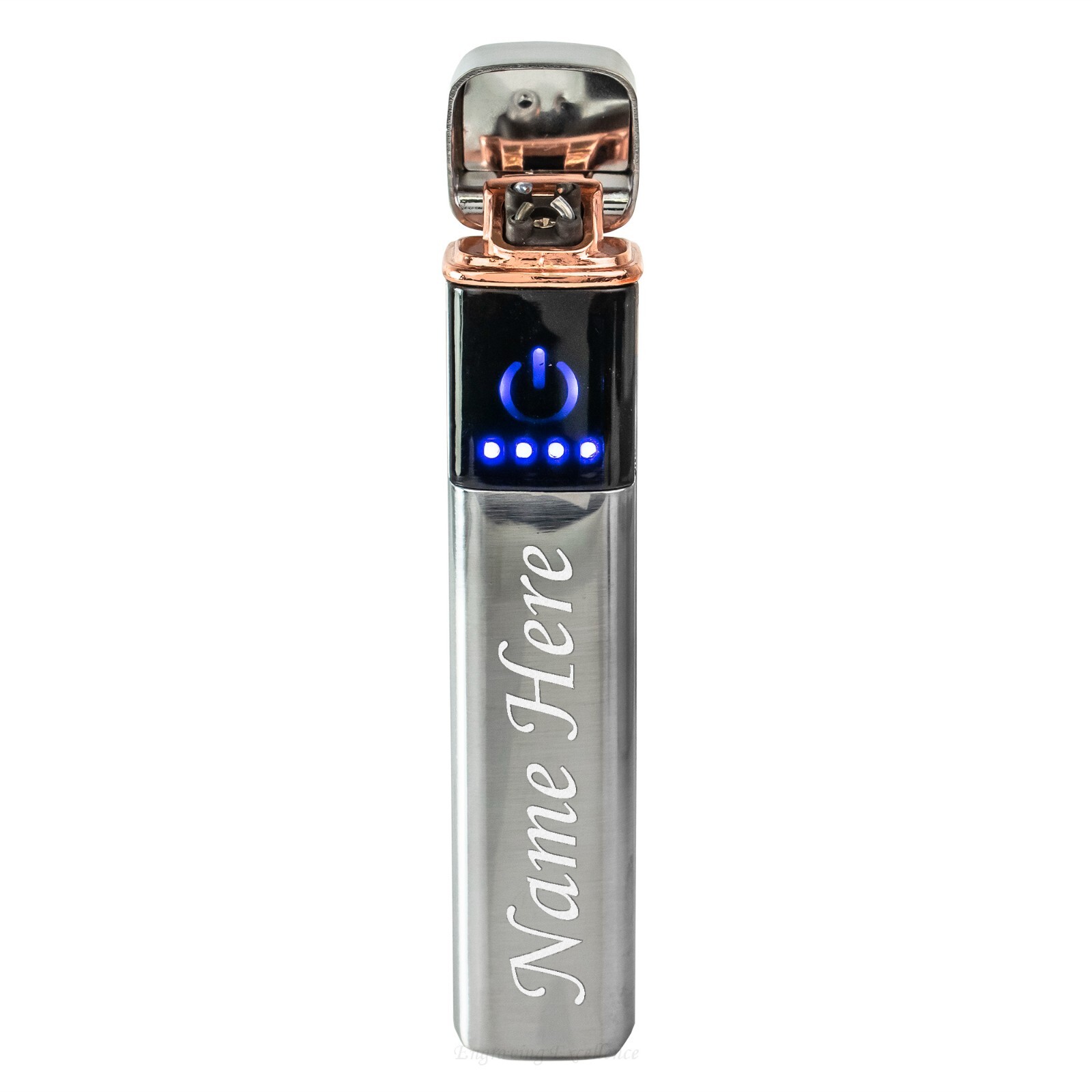 Personalised Electric Arc Plasma Slim Lighter Windproof Flameless ...