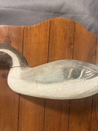 Vintage Folk Art Duck Hunting Decoy Rifle or Fishing Pole Rack camp ...