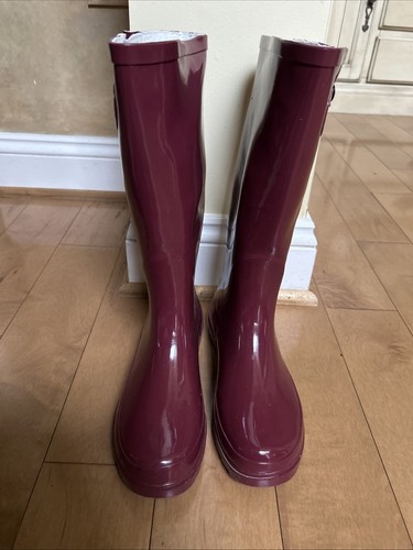 Star Bay Women's Rubber Boots Brick Red Size 7; 14" Tall | eBay