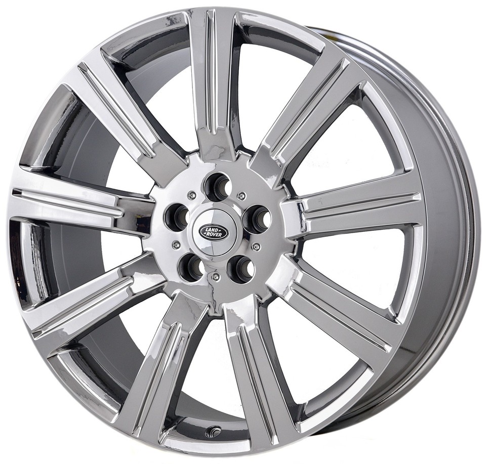 20" LAND ROVER RANGE ROVER PVD BRIGHT CHROME-C WHEELS RIMS FACTORY OEM ...