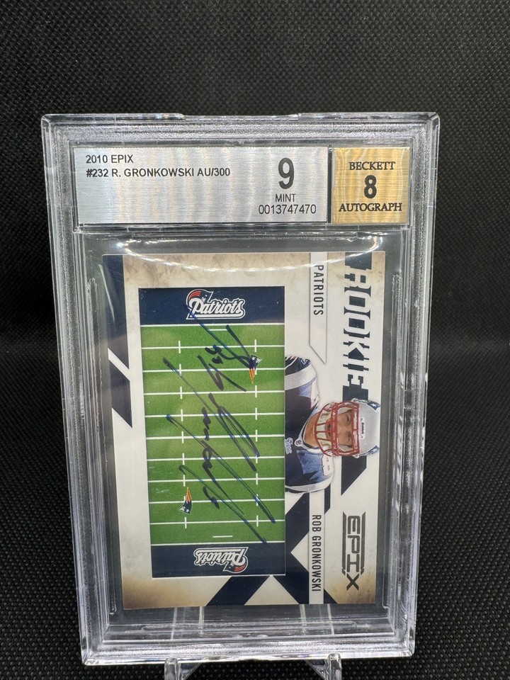2010 Panini Epix Rob Gronkowski ROOKIE AUTO /300 - BGS 9 MINT ...