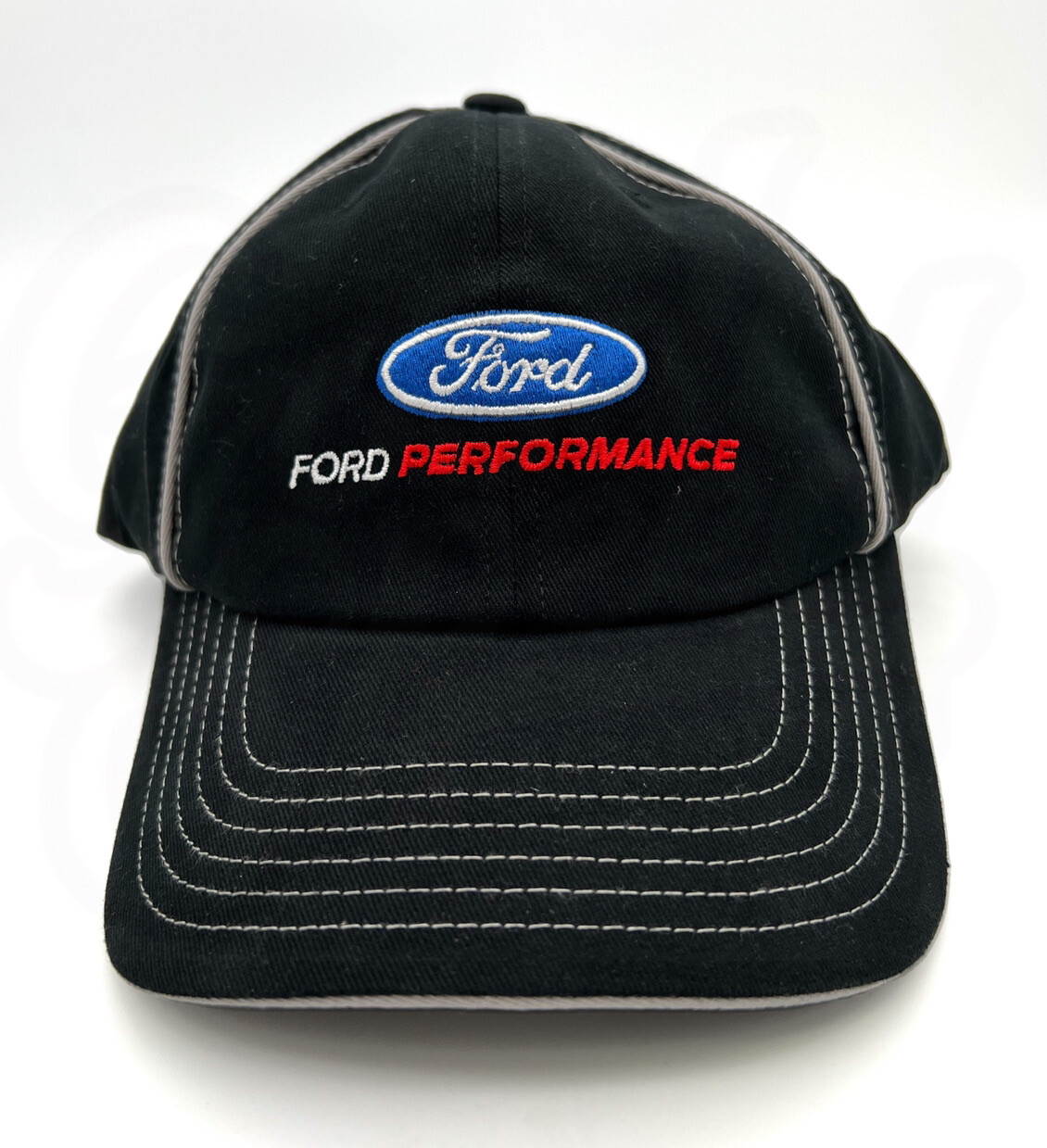 Hat / Cap - Black w/ Ford Performance Script Logo & Blue Oval Emblem | eBay